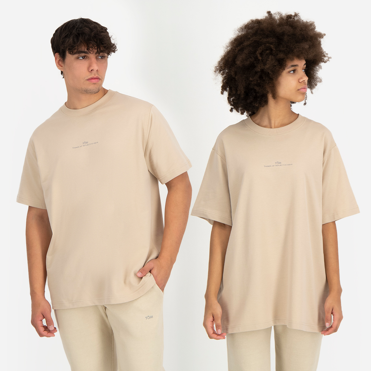 Buy Regular Shoulder T-Shirt - Beige Online in Kuwait | Boutiqaat