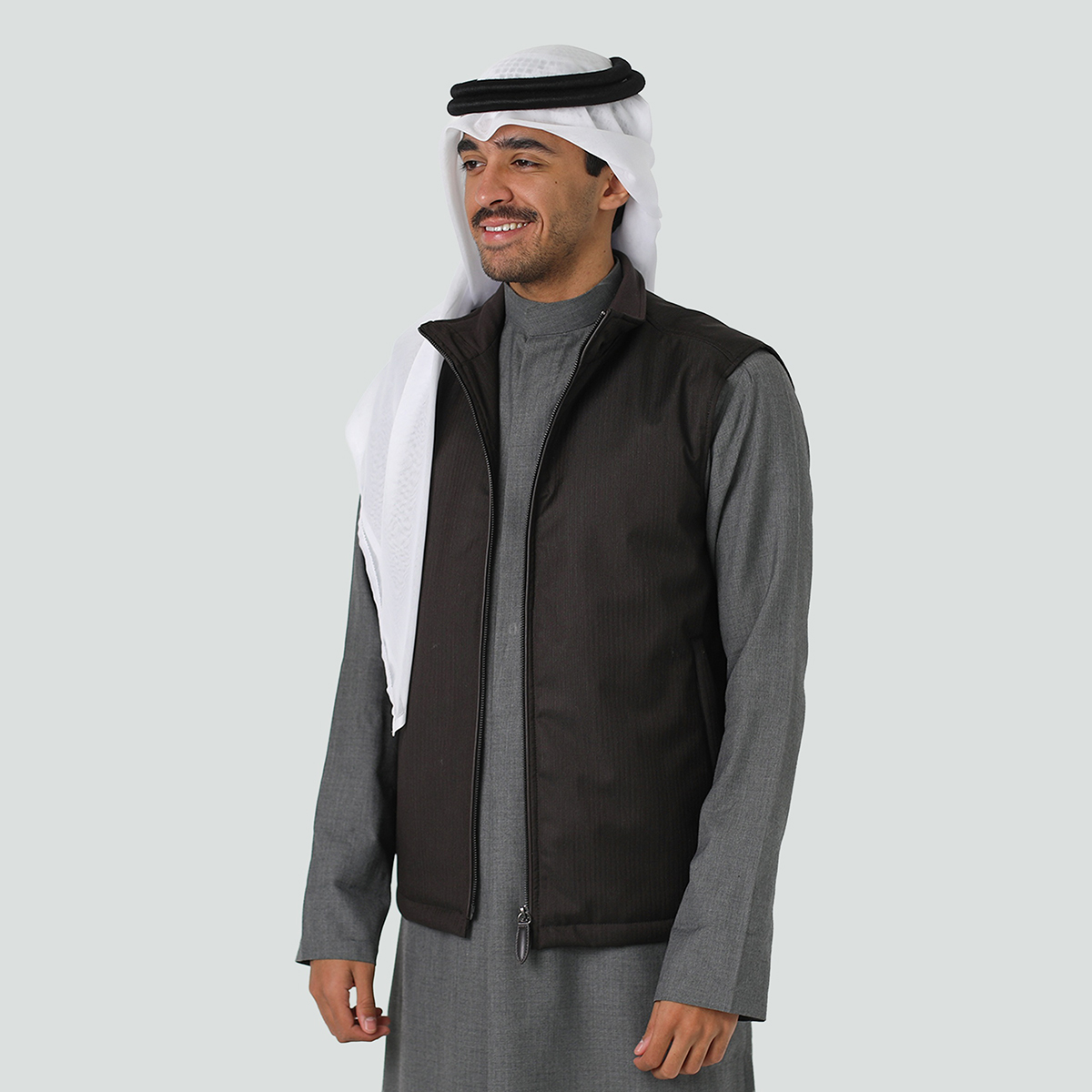 Buy Vest - Dark Brown Online for Men in Kuwait