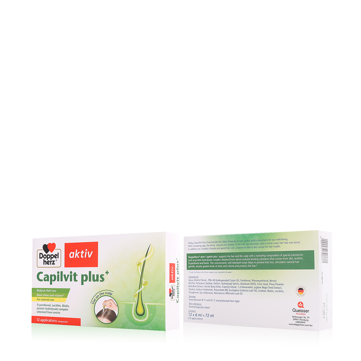 Buy Capilvit Plus Anti-Hairloss Ampoule - 12x6ml Online for Women in Kuwait