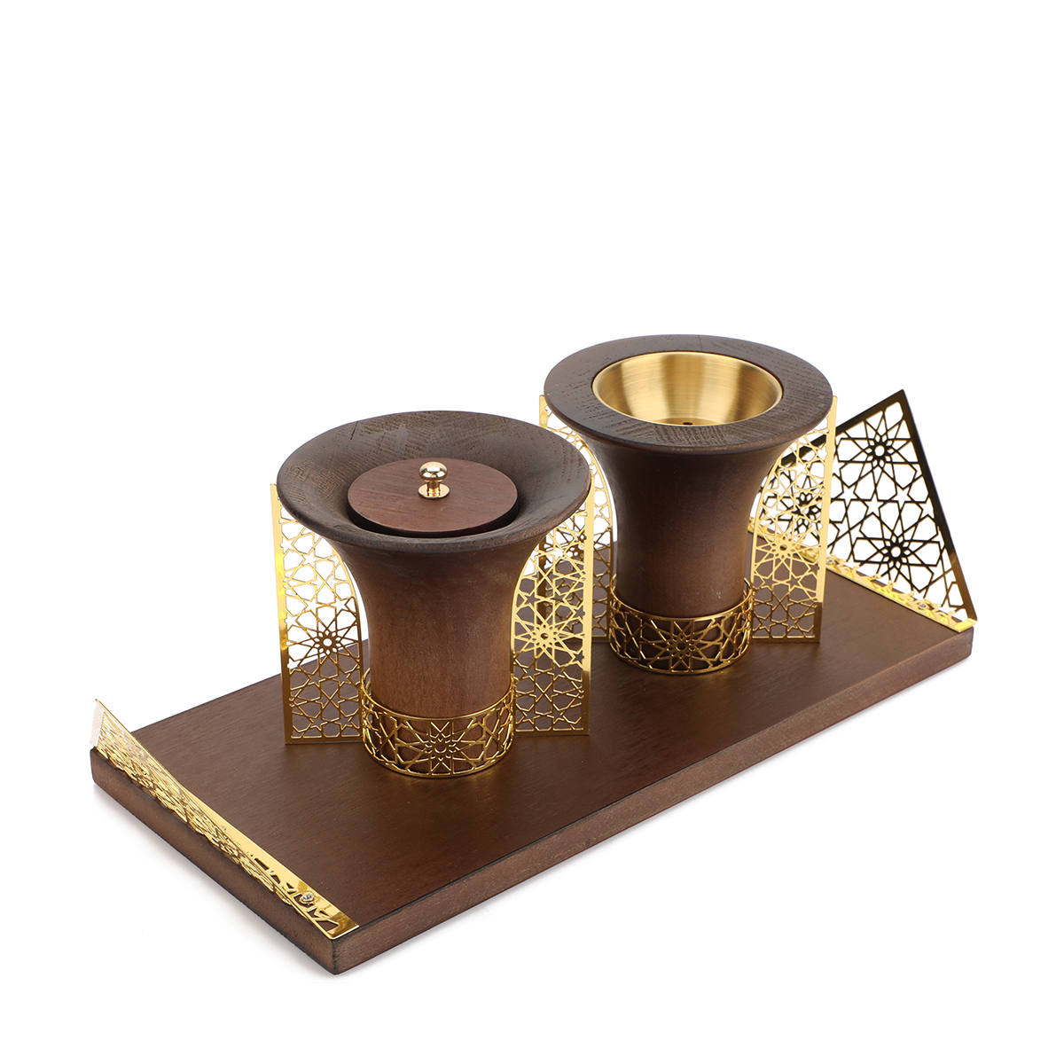 Buy Tower Mabkhar Set - Dark brown - 3 pcs Online in Kuwait | Boutiqaat