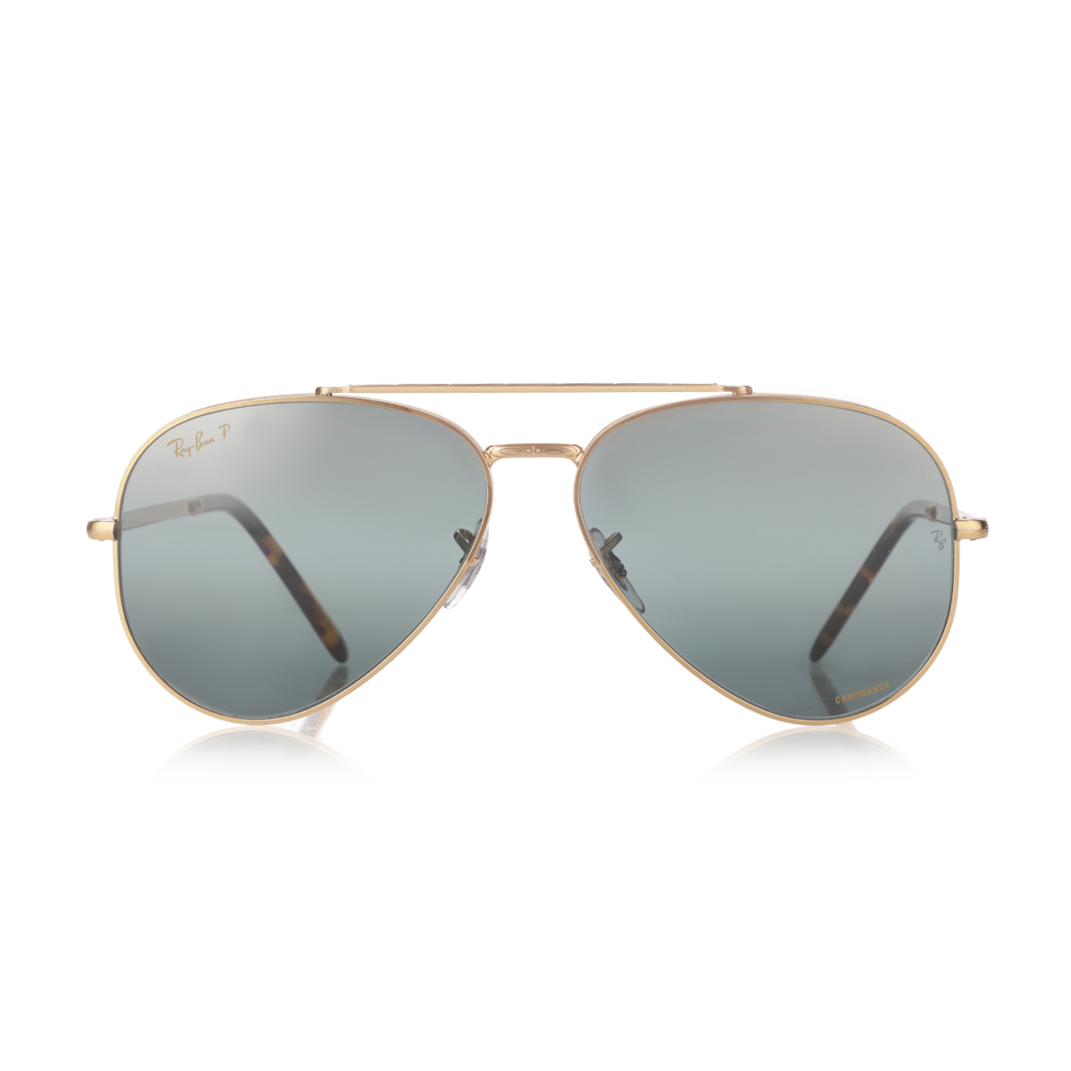 Buy Aviator Silver & Blue & Gold Sunglasses Online in Kuwait | Boutiqaat
