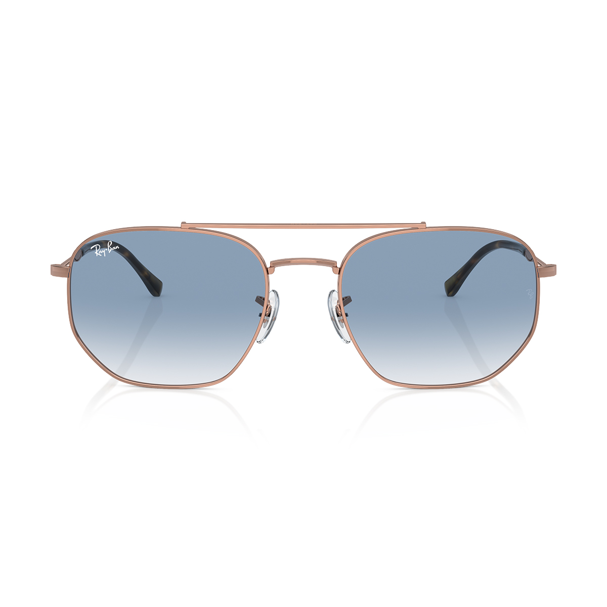 Buy Rectangular Blue & Rose Gold Sunglasses Online in United Arab ...