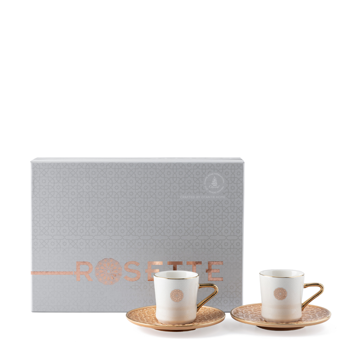 Buy Rosette Collection Turkish Coffee Set - 12 pcs - Orange Online in ...